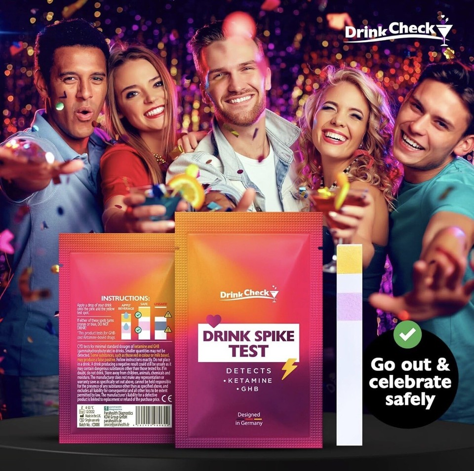DrinkCheck Drink Spiking Test Strip, 1 Test, Escape Drink Spiking. | eBay
