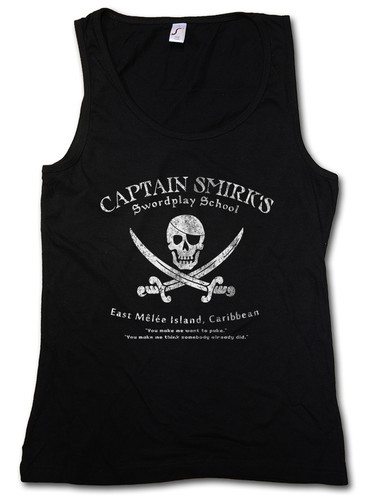 CAPTAIN SMIRK'S SWORDPLAY SCHOOL TANK TOP VEST The Secret Caribbean of ...