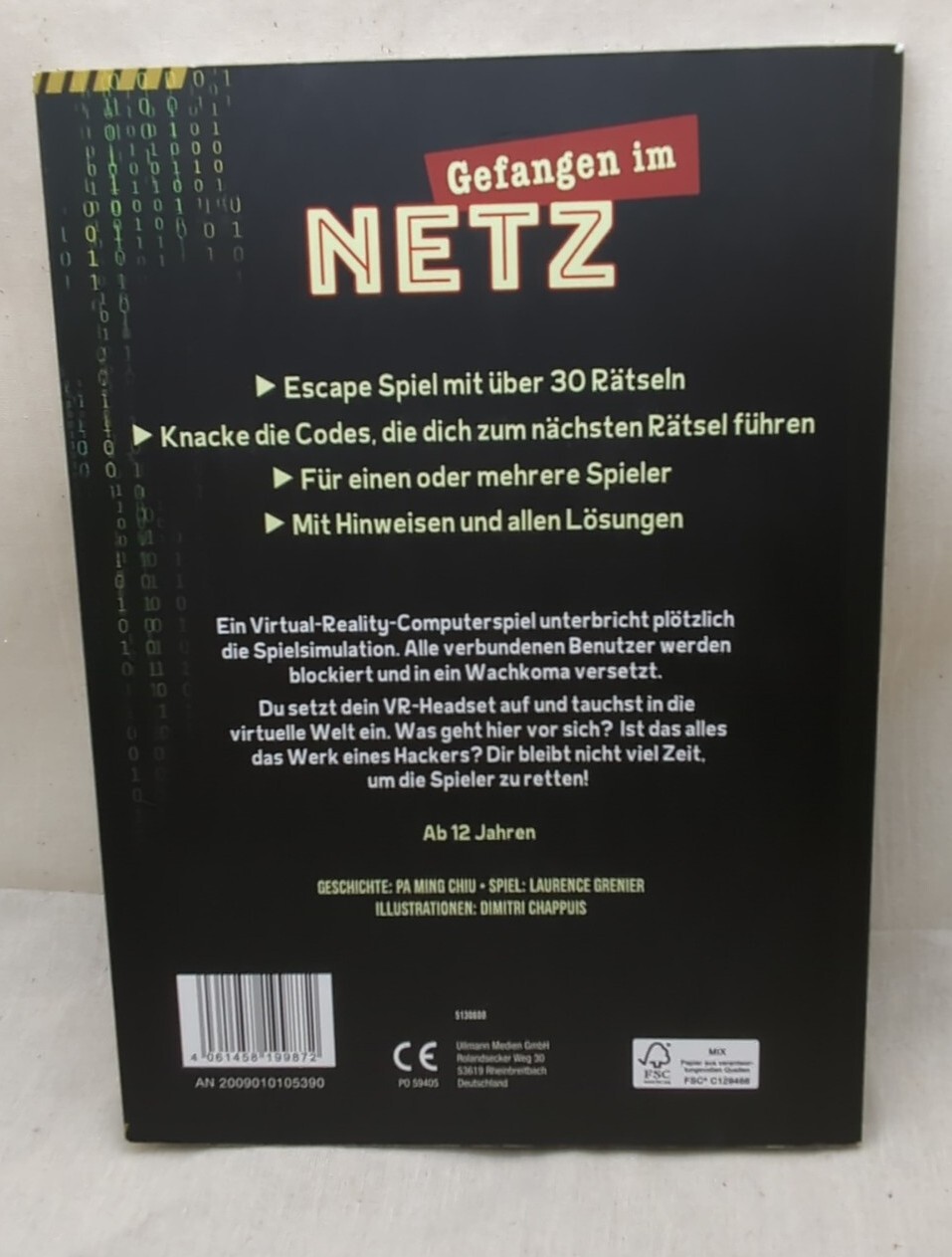Escape Spiel: Gefangen im Netz (Ullmann Buch 2019) über 30 Rätsel ab 12 ...