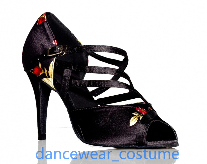 Ladies Party Ballroom Latin Tango Samba Salsa Dance Shoes Heels Sandals ...