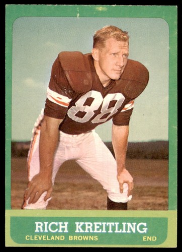 1963 Topps Rich Kreitling sp Cleveland Browns #16 | eBay