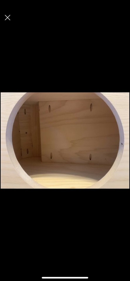 Single 12” curved kerf slot ported sub box enclosure | eBay