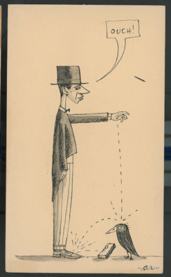 ARNOLD ARNIE ROTH ORIGINAL VINTAGE INK DRAWING 1949 Signed & AUTENTIC ...