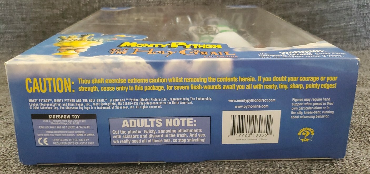 Monty Python and The Holy Grail 12" Terry Gilliam as Patsy Sideshow ...