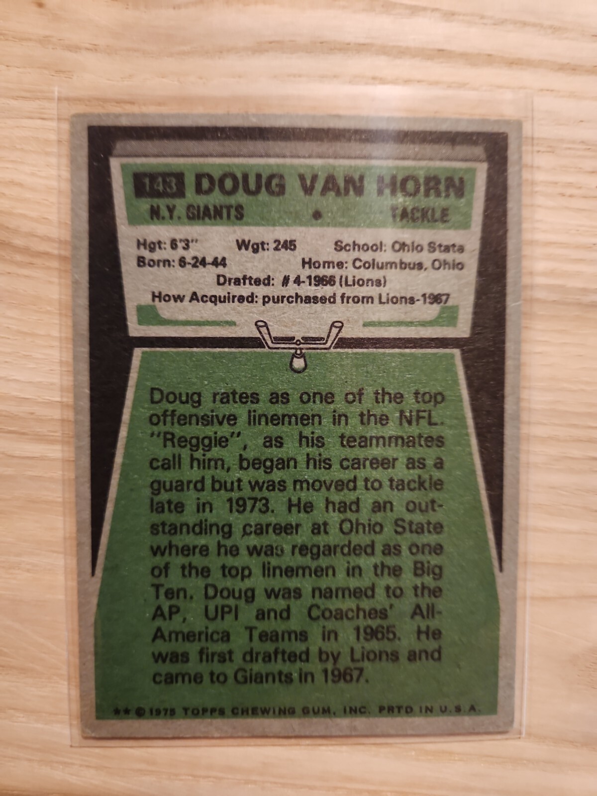 1975 Topps - #143 Doug Van Horn for sale online | eBay