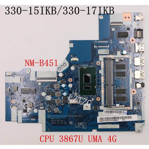 NM-B451 For Lenovo ideapad 330-15IKB Motherboard CPU 3867U UMA 4G FRU ...