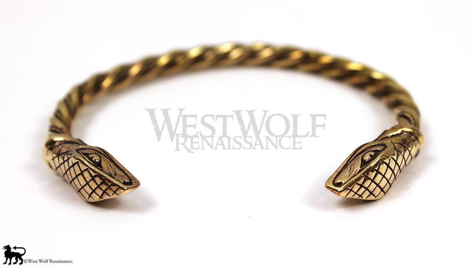 Viking Snake Bracelet/Torc/Torque --- Norse/Medieval/Jewelry/Skyrim ...