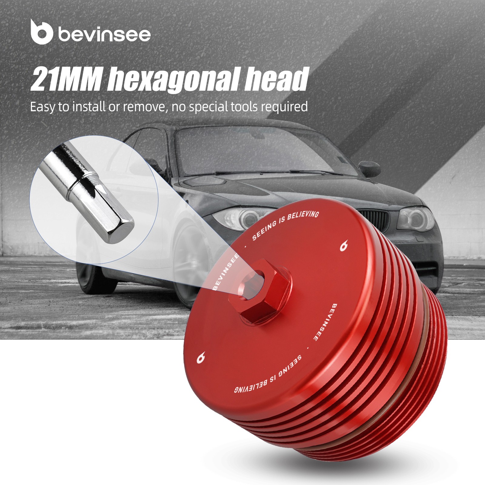 Aluminum Oil Filter Housing Cap Red For BMW N54 N55 S55 N20 Engines | eBay