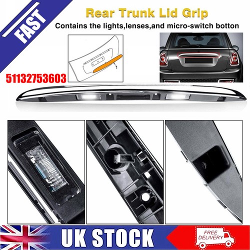 Chrome Trunk Handle Boot Lid Grab Tailgate Switch For Mini Cooper R55 ...