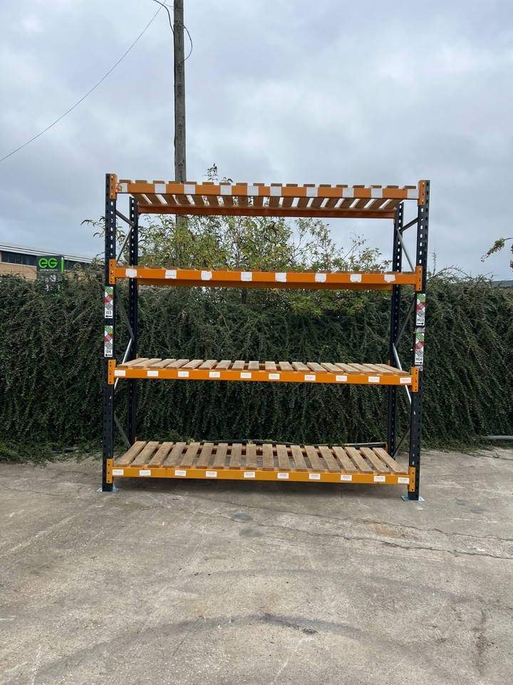 STARTER BAY Link 51 Pallet Racking Shelving Bays Timber Decks 4 Levels ...