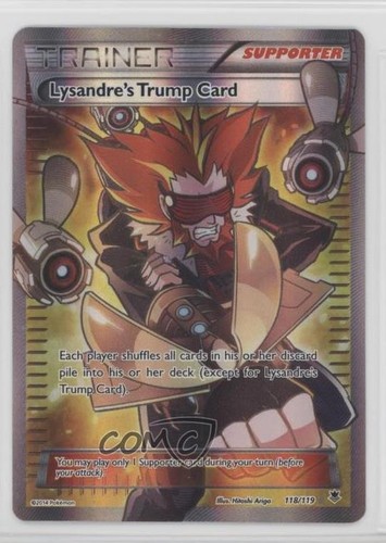 2014 Pokemon XY - Phantom Forces Full Art Lysandre's Trump Card #118 ...