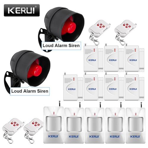 Loud Sound Alarm Home Alarm System Wireless Garage Security Burglar ...