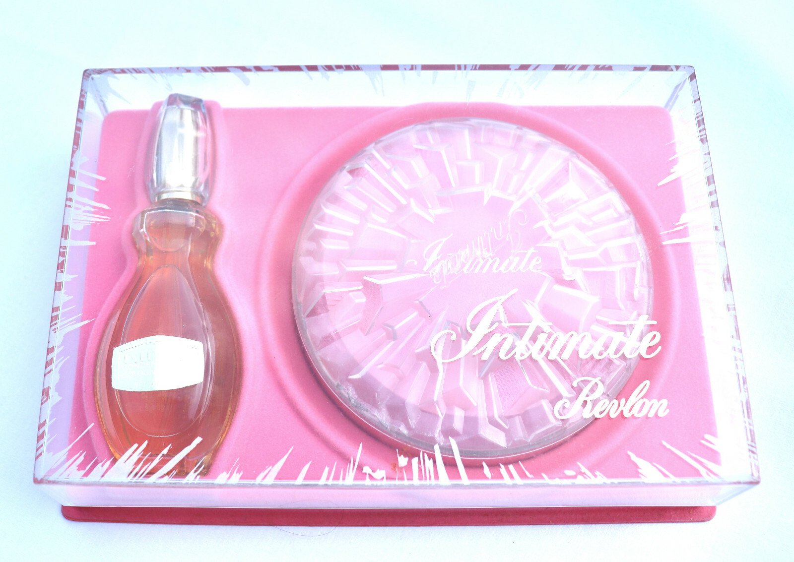 VTG NOS REVLON INTIMATE COLOGNE SPRAY 1 OZ & PERFUMED DUSTING POWDER ...