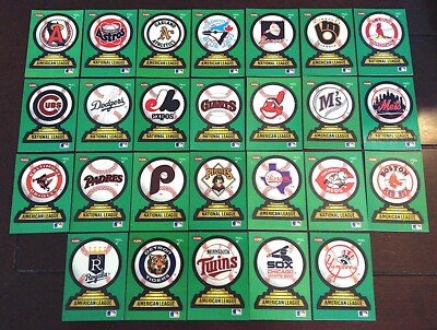 1988 Fleer Baseball Team Logo Stickers / Complete Set of (26) Teams | eBay