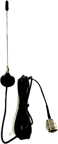 UHF 1/4 wave aerial small mag base-PL-259 3m ultra thin cable for easy ...