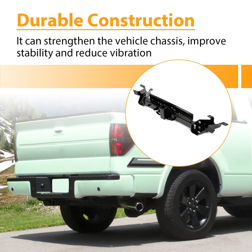 Rear Bumper Reinforcement For Ford F-150 2009-2014 W/ Class 3 Tow Hitch ...