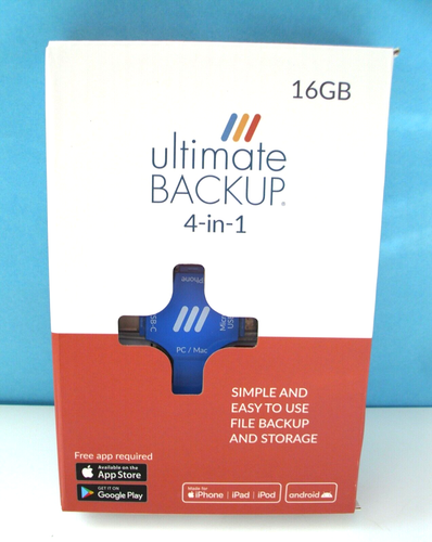 New ULTIMATE Backup 4-in-1 16GB Made for APPLE iPhone , iPad , iPod ...
