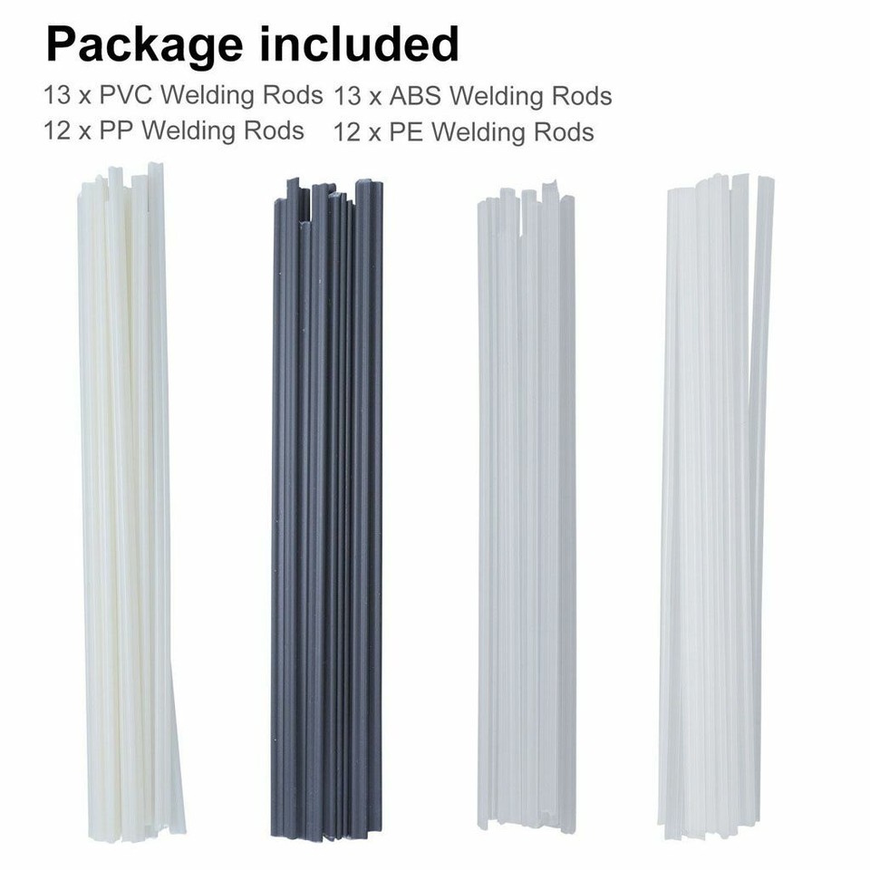 50pcs Plastic Welding Rods ABS/PP/PVC/PE Welding Sticks For Plastic Gun ...