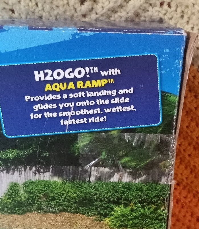 H20 Go Triple Slip N Slide Aqua Ramp Drench Pool 18 Feet New In Box ...