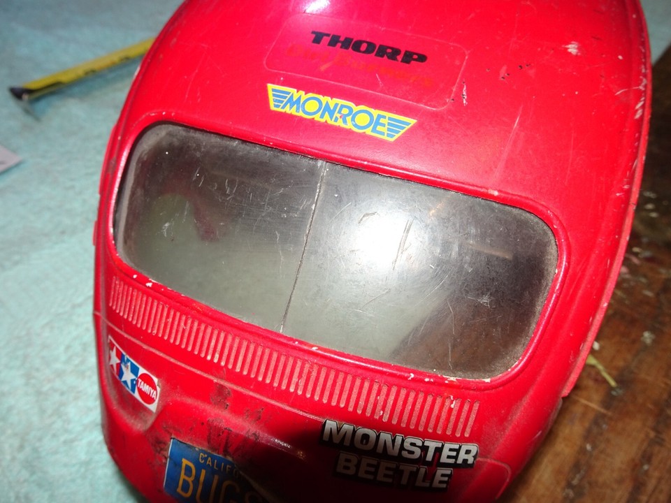 Vtg 1986 Tamiya Original Monster Beetle Body Shell Junkyard Cracks ...