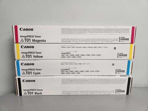 Canon T01 Toner Cartride set Yellow Magenta Cya Black, imagePRESS C60 ...