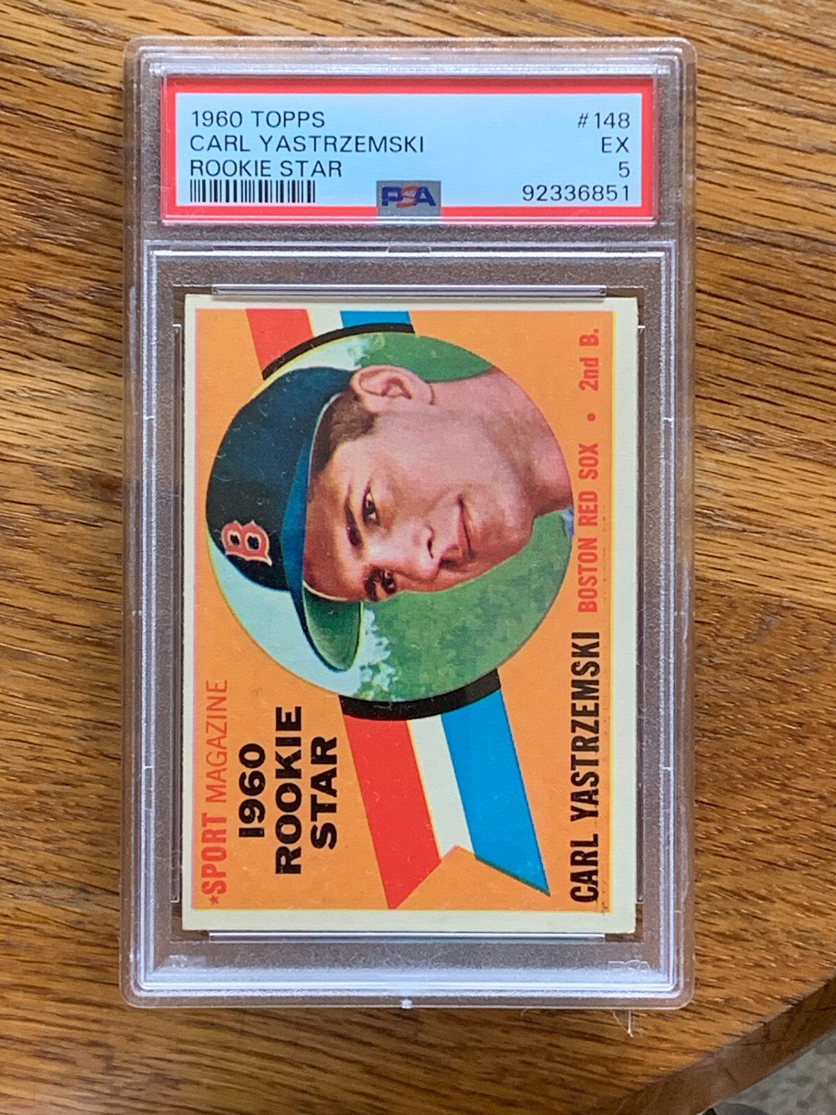 1960 Topps Carl Yastrzemski RC Rookie Card #148 Boston Red Sox EX PSA 5 ...