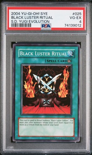 Yugioh Black Luster Soldier PSA 5 Black Luster Ritual PSA 4 Unlimited ...