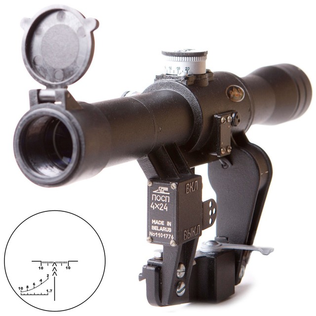BelOMO POSP 4x24 M. Optical Rifle Scope for sale online | eBay
