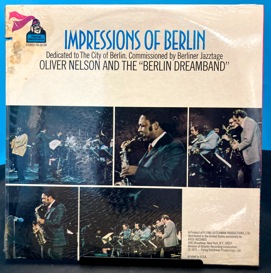 FLYING DUTCHMAN FD 10134 OLIVER NELSON Berlin Dialogue For Orchestra ...