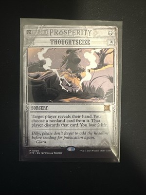 MTG - Thoughtseize [Showcase] - Outlaws of Thunder Junction: Breaking ...