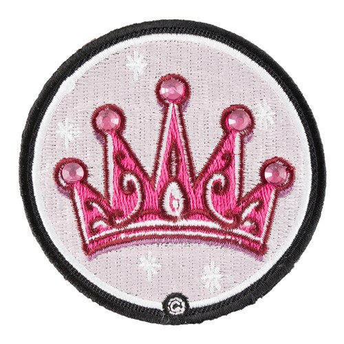 Pink Gemmed Princess Crown Patch, Ladies Patches | eBay
