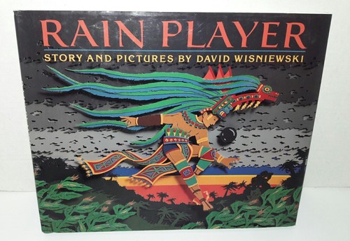 SIGNED Rain Player David Wisniewski 1991 - Hardcover Mayan Folklore ...