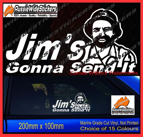 Jim's Gonna Send It Just JDM hoon skid CAR YTB Windscreen Stickers ...