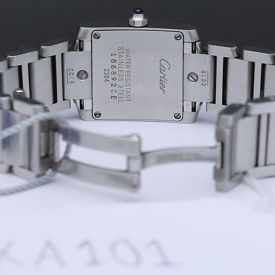Cartier Tank Francaise Steel W51008Q3 Ladies Small 20mm Quartz XA101 | eBay