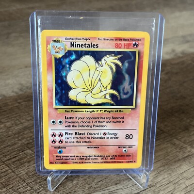 Pokémon TCG Ninetales Base Set 12/102 Holo Unlimited Holo Rare | eBay