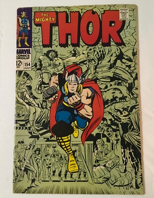 The Mighty Thor To Wake The Mangog #154 (Marvel, July 1968) . Mid Grade ...