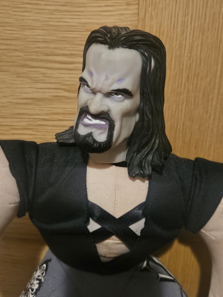 Vintage 1998 Jakks Pacific Undertaker Plush Action Figure WWF WWE Bone ...