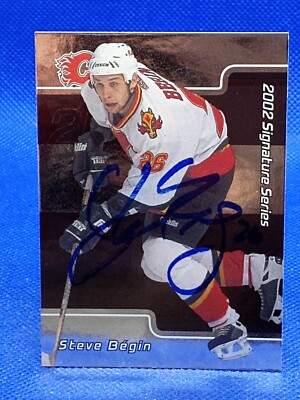 AUTOGRAPH AUTO Steve Begin 2001-02 In the Game Signature Series #228 | eBay