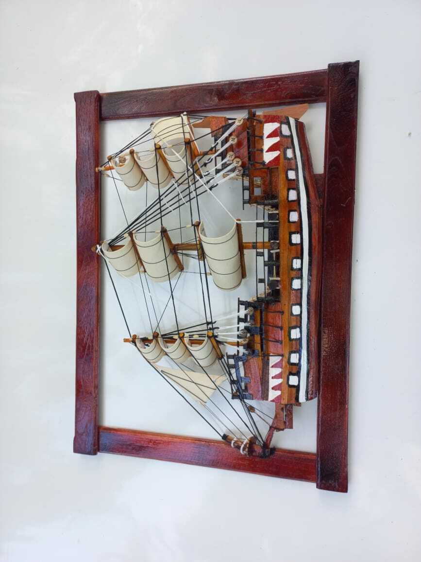 Vintage Syroco Nautical Home Decor Battle Trafalgar Wall Art Sailin ...