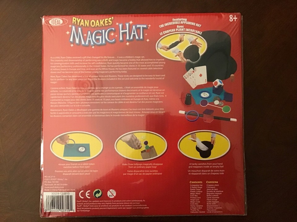 Ideal Ryan Oakes' Magic Hat Set New Ages 8+ 26608027195| eBay