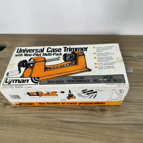 Lyman 7862000 Universal Case Trimmer w/ Full Set Of 9 Pilots and ...