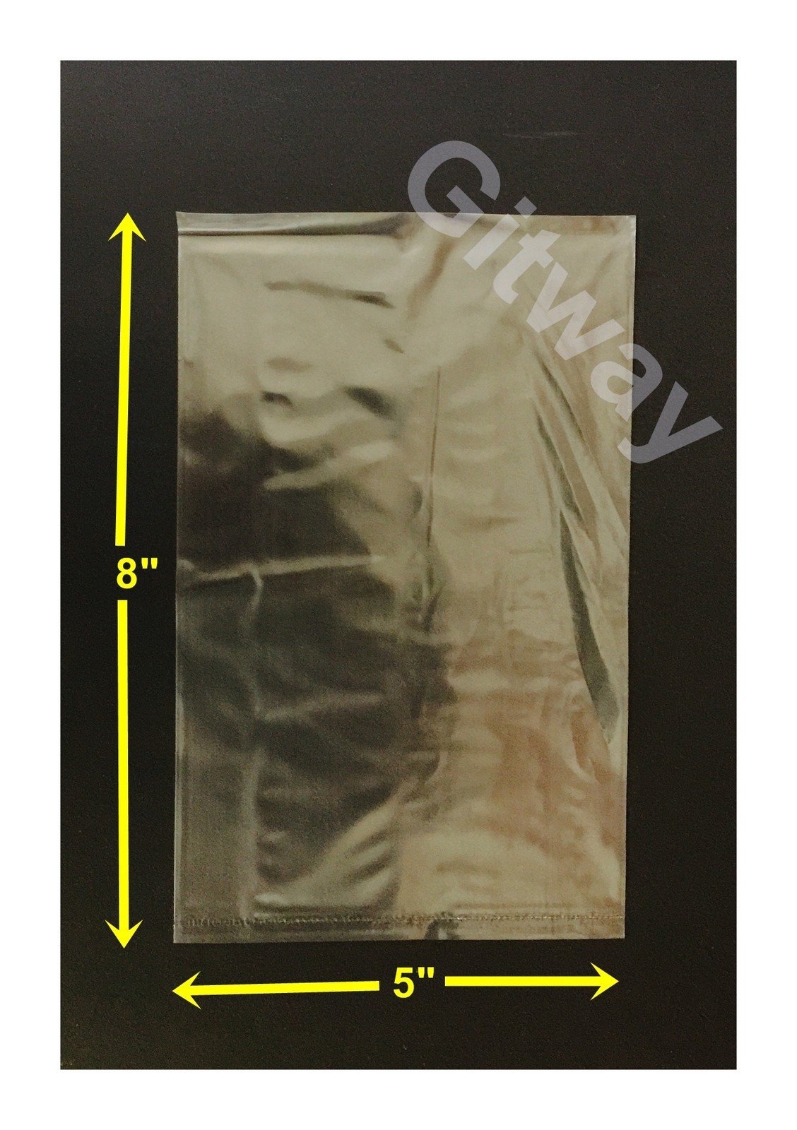 1000 5" x 8" Polyethylene Clear Flat Food Plastic Open Top Bags 5x8 Bag ...