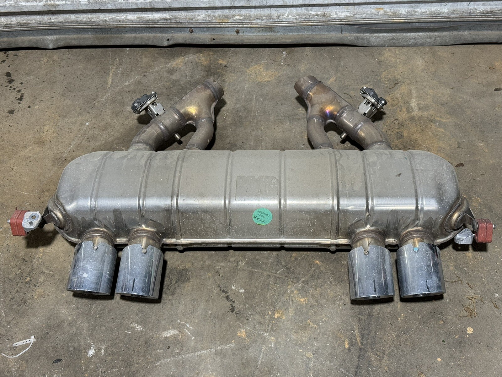 23-24 BMW M2 G87 S58 REAR EXHAUST MUFFLER ASSEMBLY CHROME TIPS OEM | eBay