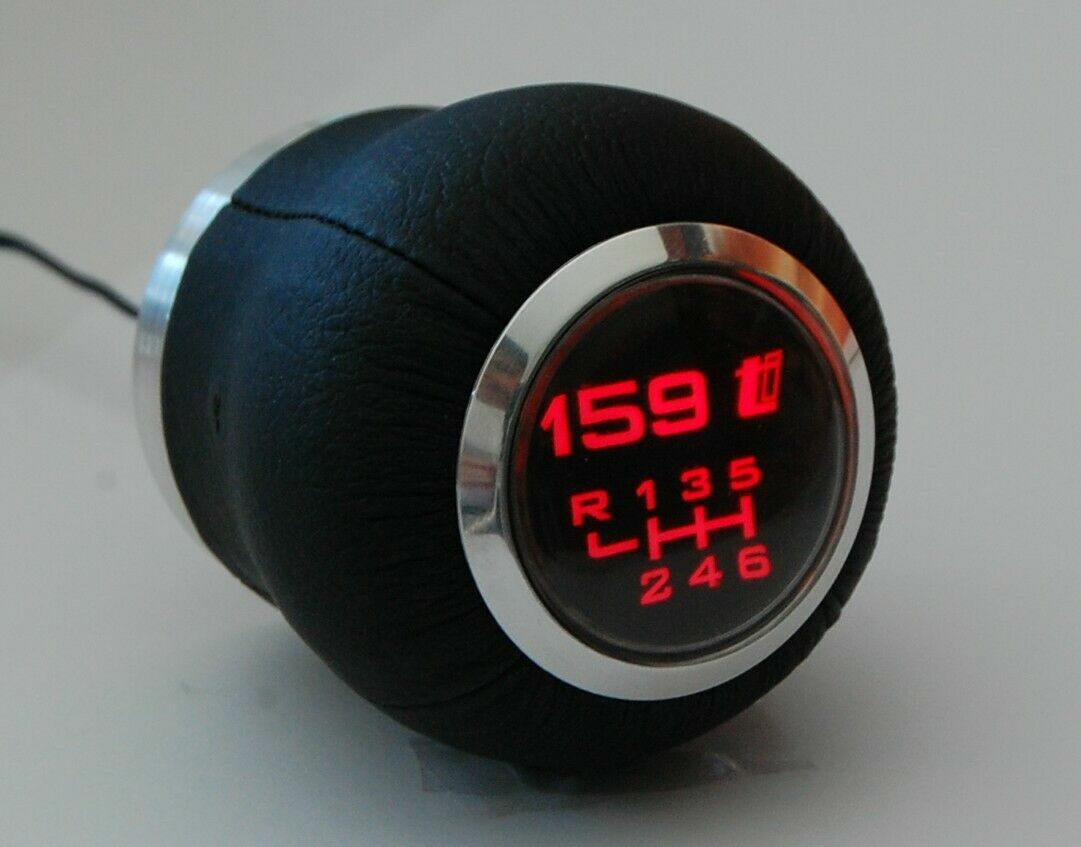 ALFA Romeo 6 speed SPEED SHIFT GEAR KNOB RED LED red ILLUMINATED 159 ti ...
