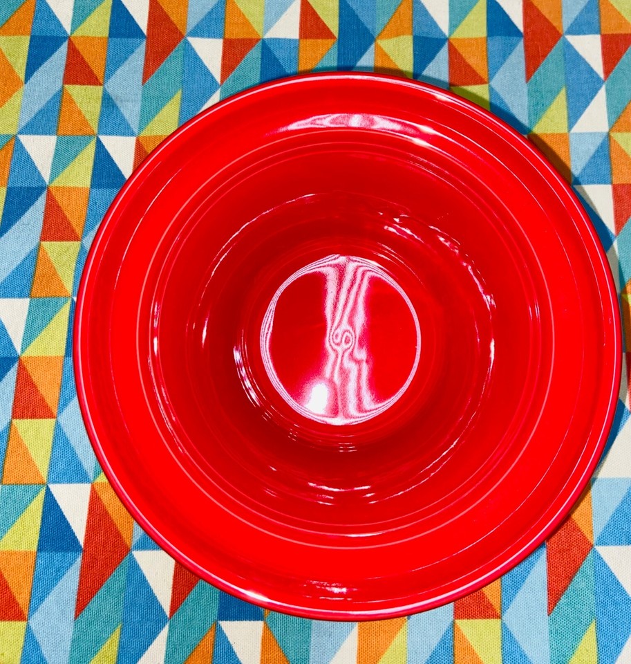 NEW FIESTA Scarlet Red Hostess Serving Bowl 41 ounce FIESTAWARE free ...