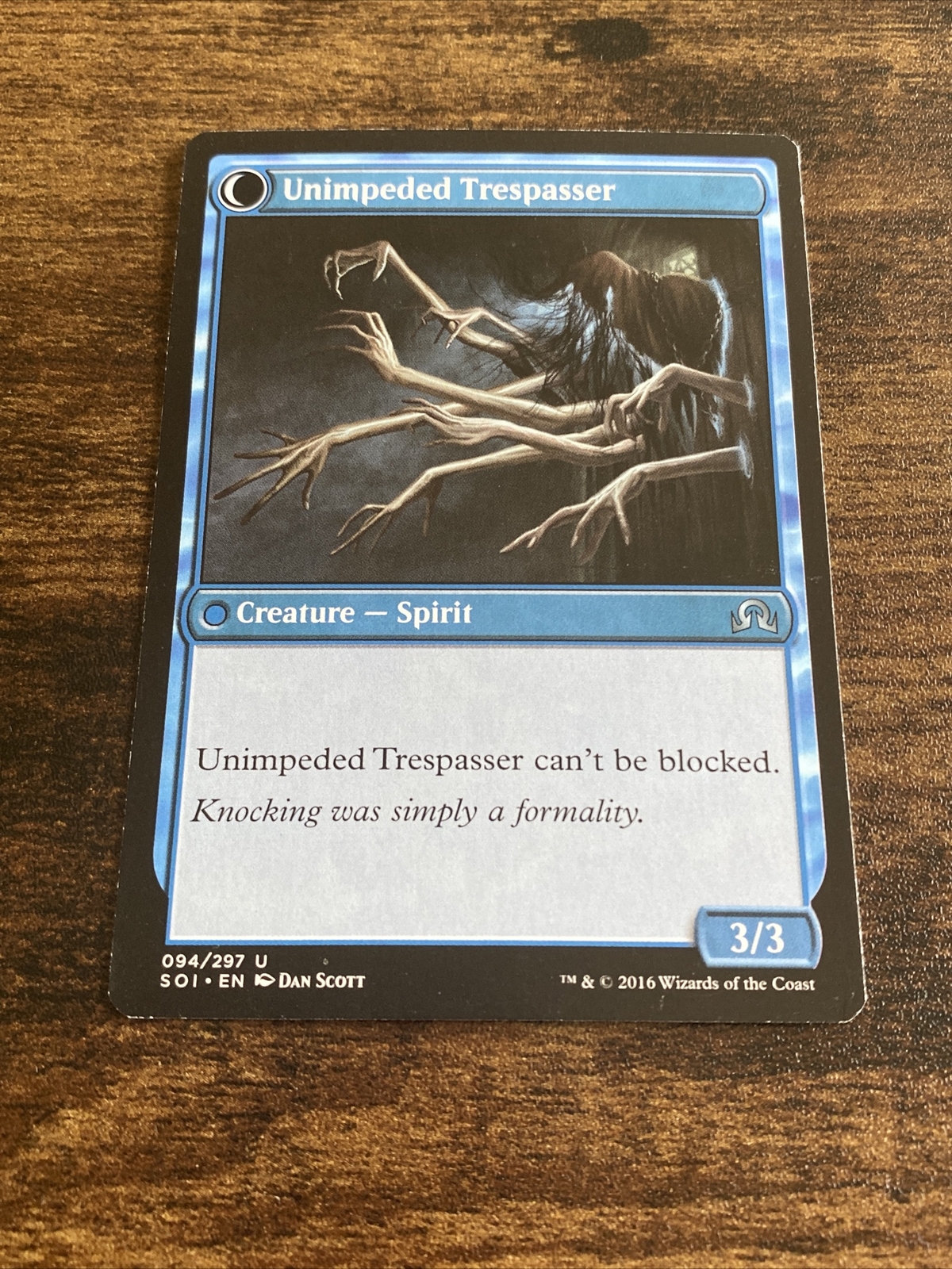 Uninvited Geist Unimpeded Trespasser 94 Shadows over Innistrad Magic ...