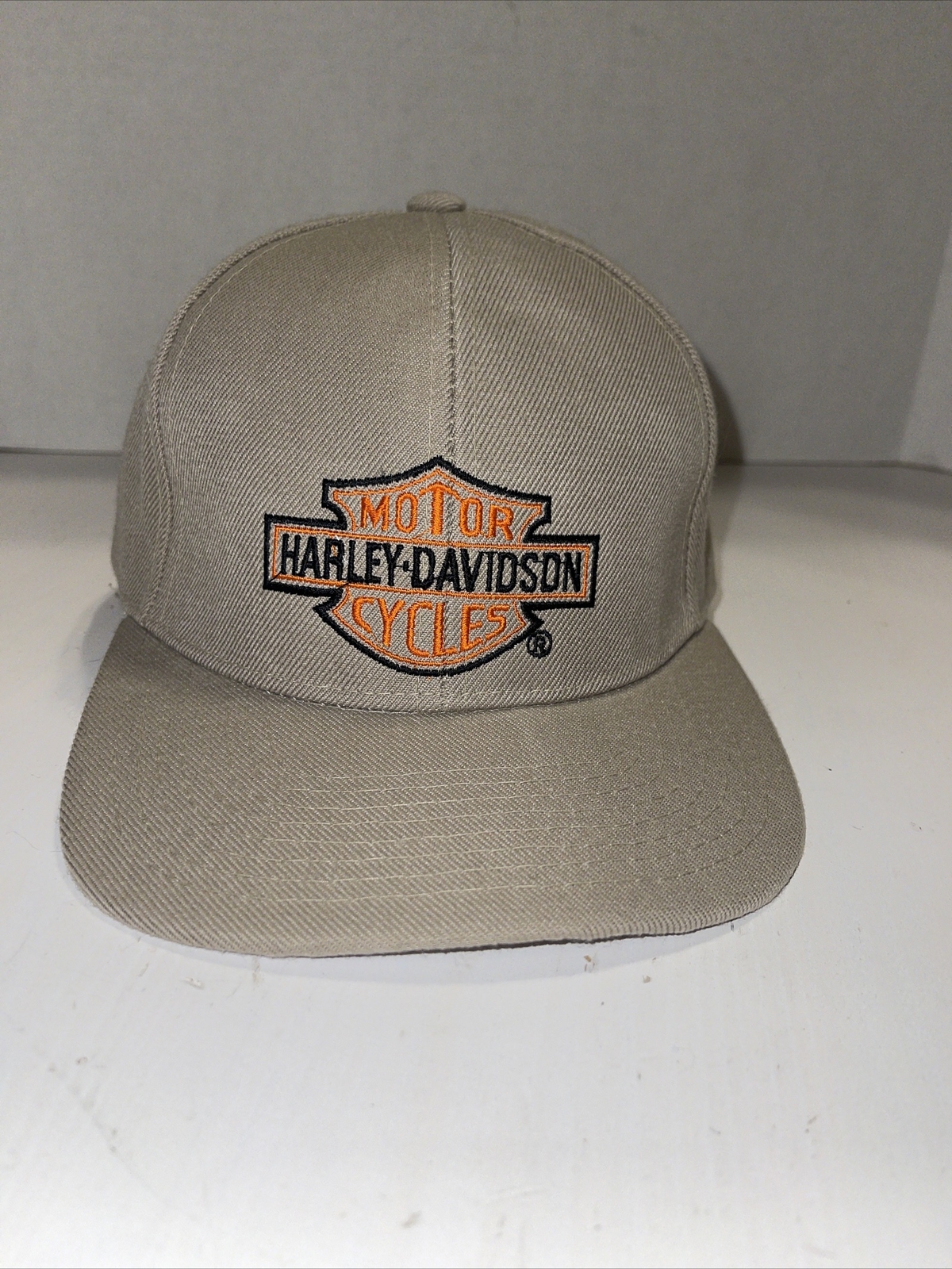Harley Davidson Motorcycle Hat Tan/brown Cap SnapBack… - Gem