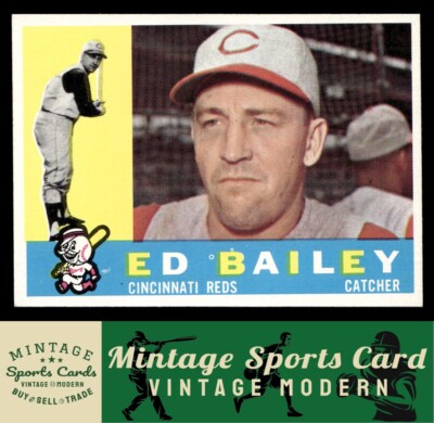 1960 Topps - Ed Bailey - #411 Cincinnati Reds | eBay