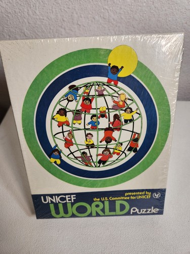 UNICEF WORLD Vintage Jigsaw Puzzle NEW SEALED 200 Pcs 20'' Diameter ...