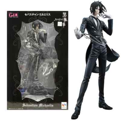 20CM Anime Black Butler Kuroshitsuji Sebastian Michaelis Figure W/BOX ...